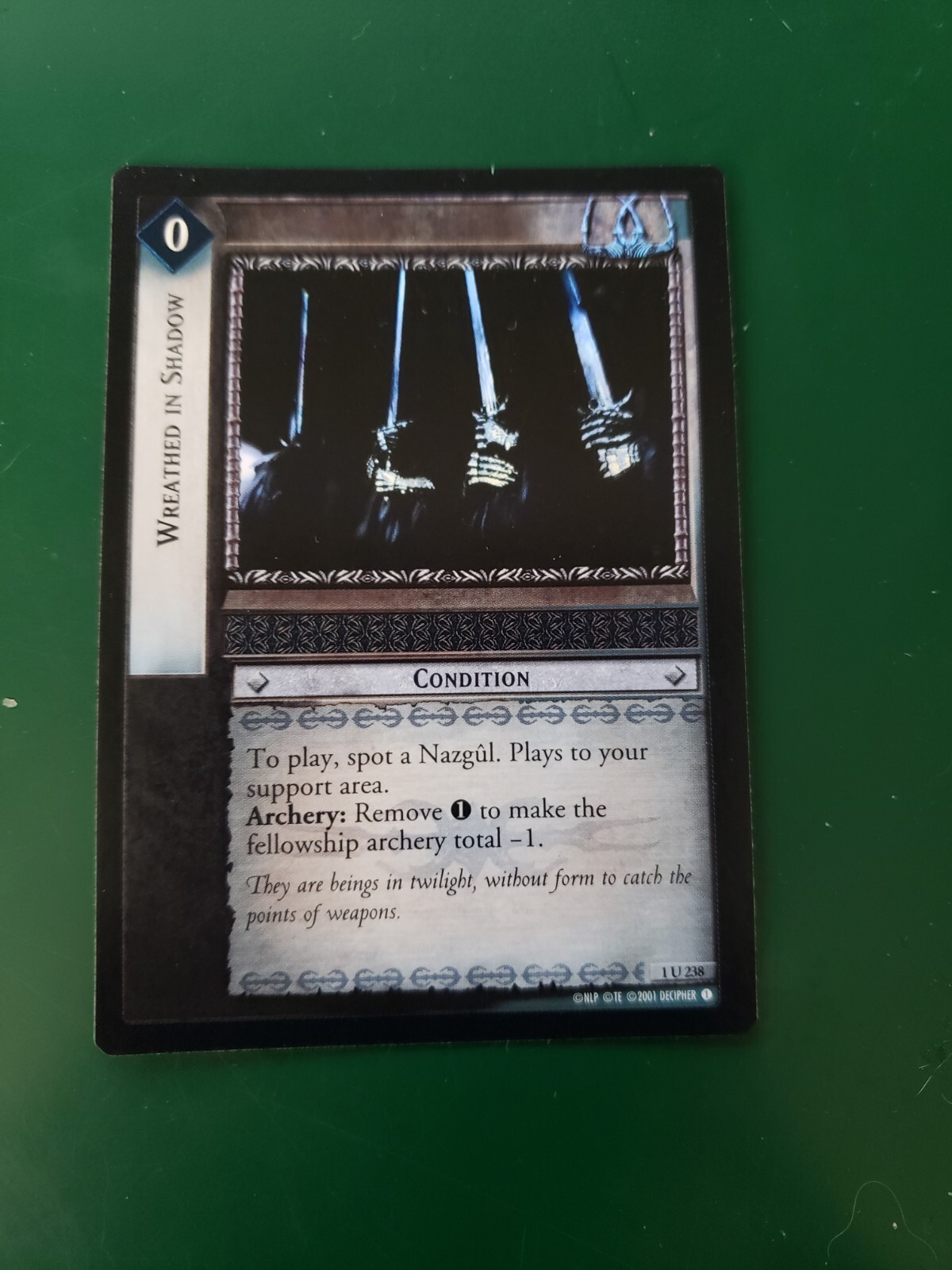 2002 Decipher Lord of the Rings LOTR TCG Wreathed in Shadow #1U238 | eBay