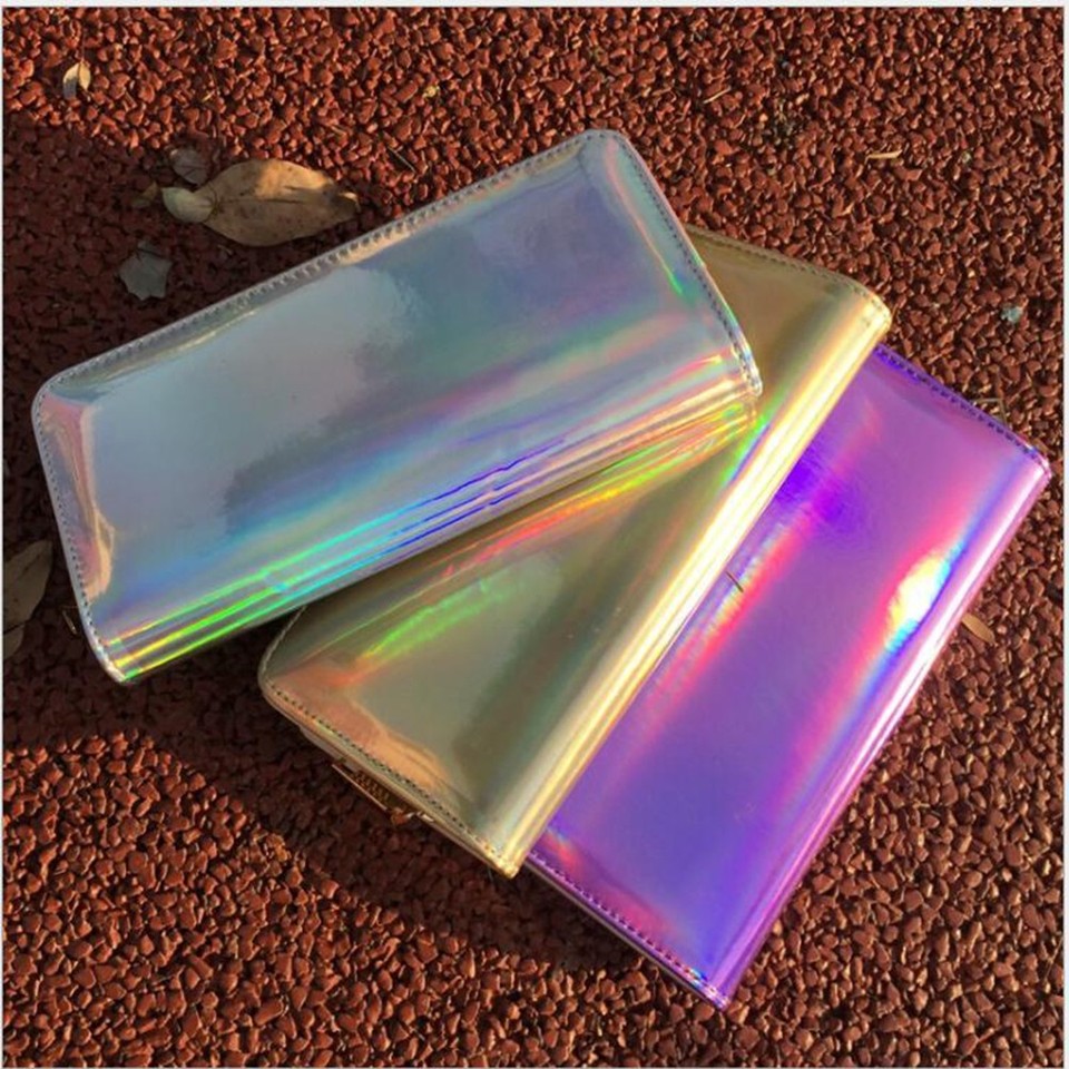 PU Wallet Shiny Purse Large Capacity Rectangular Pattern Wallet | eBay