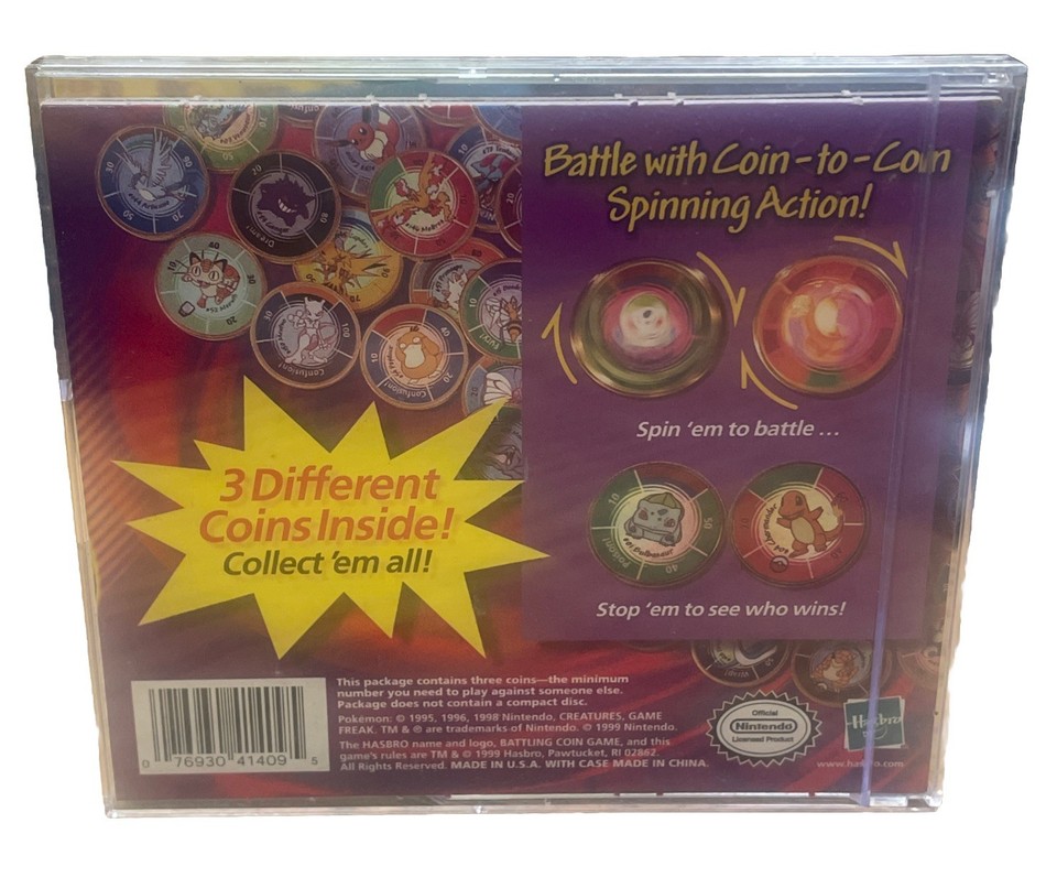 Hasbro 1999 Pok’emon Battling Coin Game 06 Charizard, 81 Magnetite, 109 ...