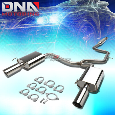 FOR 00-05 CHEVY MONTE CARLO 4" DUAL ROUND SLANT CUT TIP CATBACK EXHAUST ...