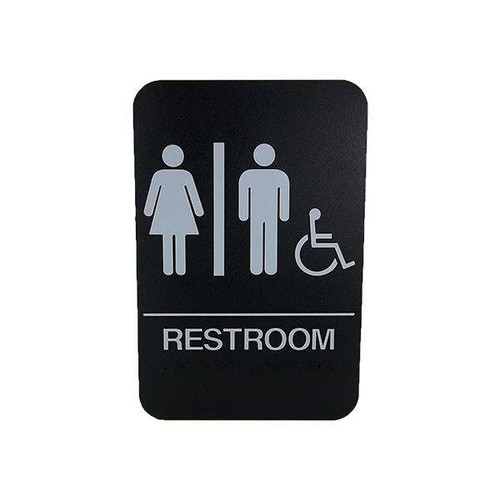 Cal Royal Men & Women ADA Restroom Sign, 6" x 9" | eBay