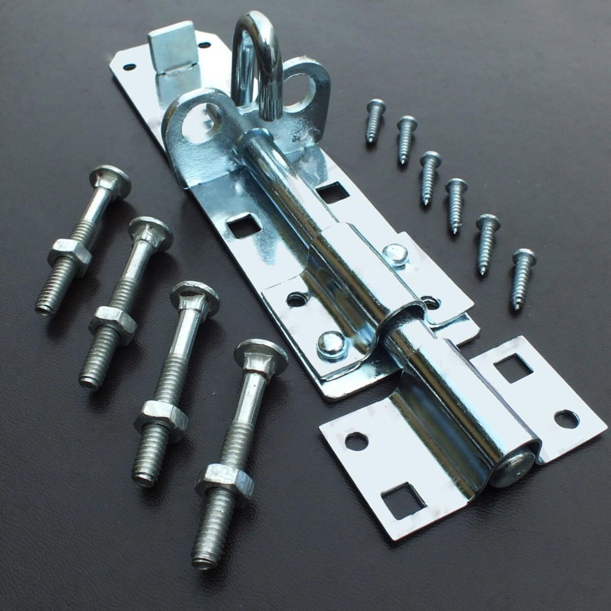 SLIDING PAD BOLT LOCK 8" Large Galvanized Secure Outdoor Shed Gate ...