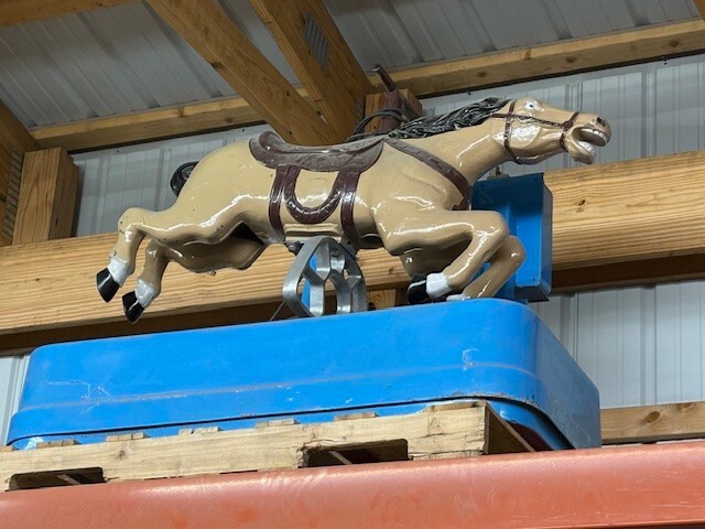 NICE! Working Kiddie Ride Vintage Horse Ride Coin Operated Pony Coin-Op ...