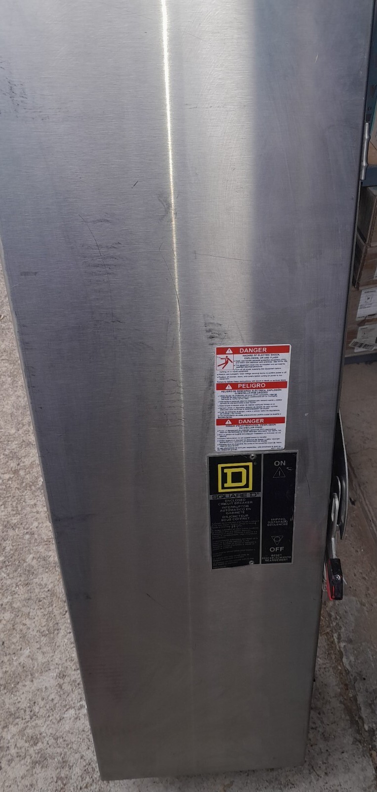 SQUARE D 400A MAIN DISCONNECT OUTDOOR STAINLESS STEEL BREAKER ENCLOSURE ...
