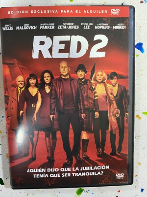 Red 2 DVD Bruce Willis John Malkovich Español Inglés | eBay