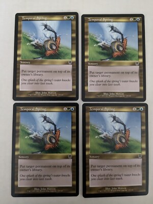 4X TEMPORAL SPRING - Magic The Gathering MTG Collectible Card game | eBay