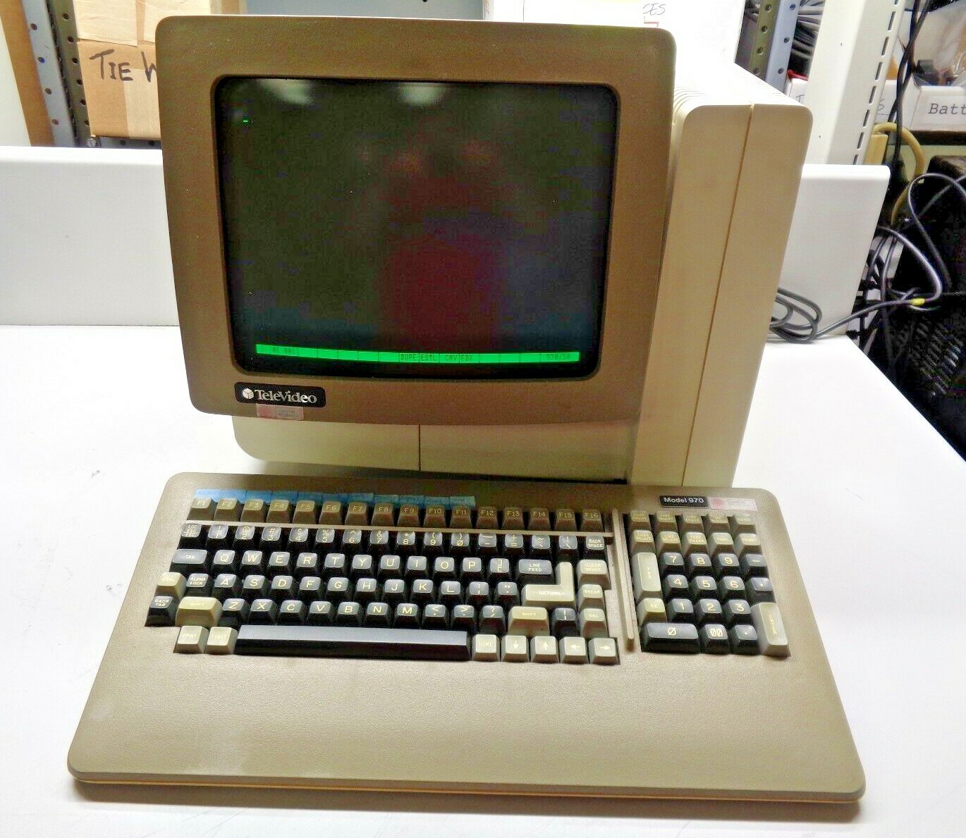 Televideo TS-1605 Vintage Computer W/Model 970 Keyboard In Original ...