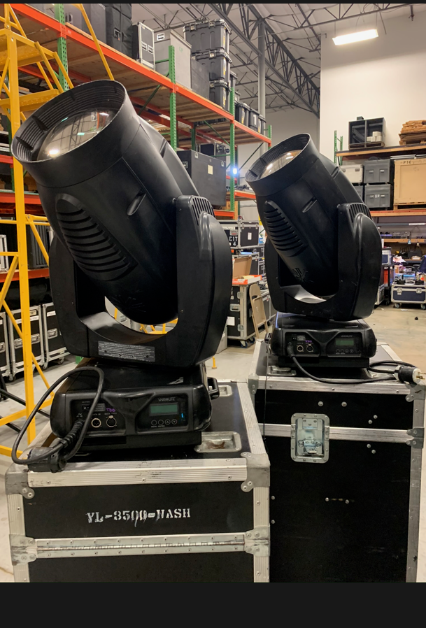 Varilite VL3500 Wash moving light fixture (lot of 2 with case) | eBay