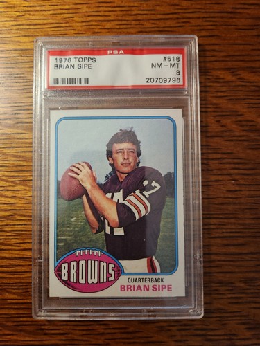 1976 Brian Sipe - PSA 8 Topps Rookie Card RC Cleveland Browns | eBay