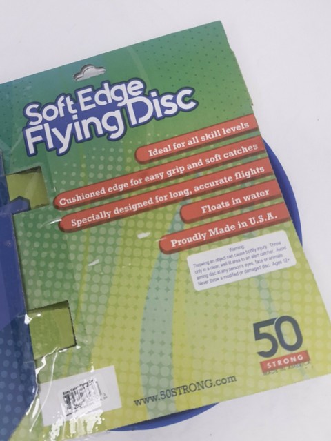 Green Soft Edge Flying Disc Frisbee by 50 Strong-soft Touch Grip Made ...