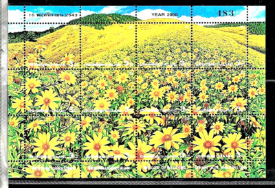 #8346 THAILAND 2000 FLORA FLOWERS S/SHEET YV 141 MNH | eBay