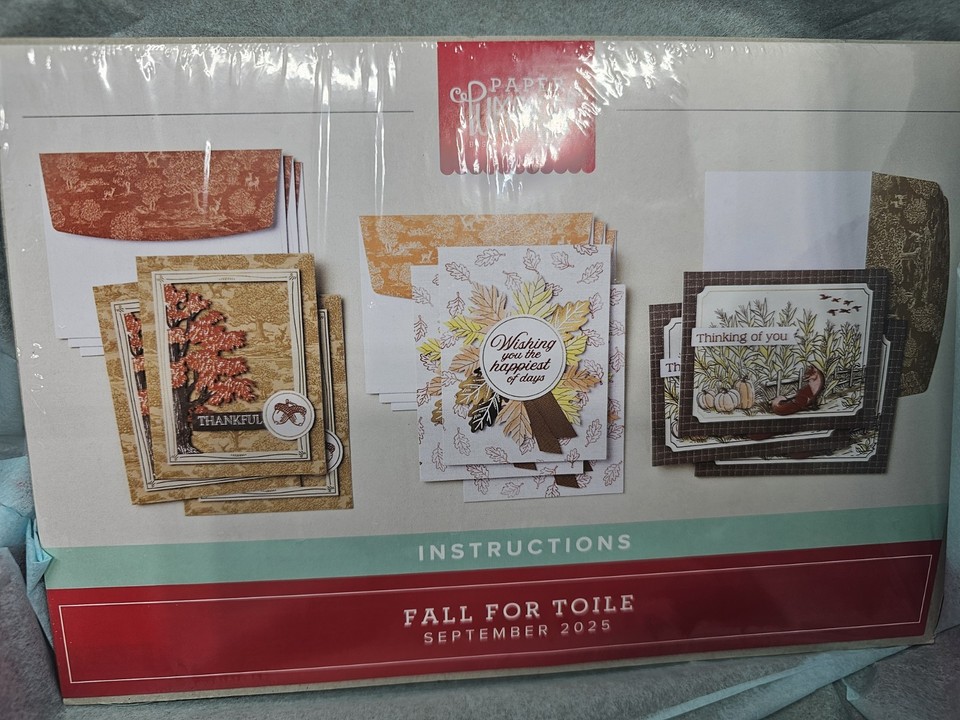 Stampin' UP! PAPER PUMPKIN FALL FOR TOILE SEPT 2025 FULL KIT W/STAMPS ...