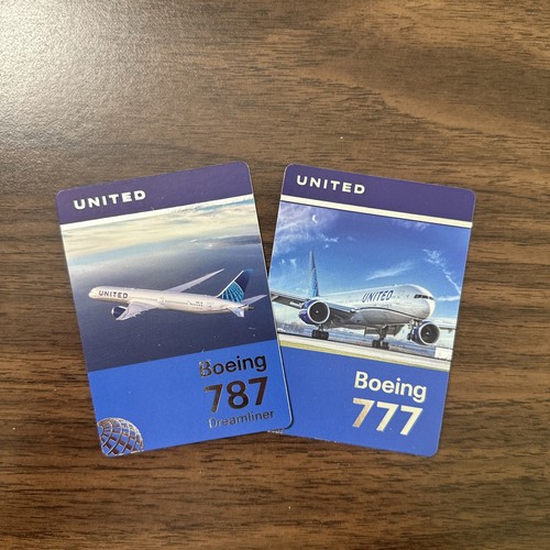 RARE United Airlines Trading Cards Boeing 777, 787 | eBay