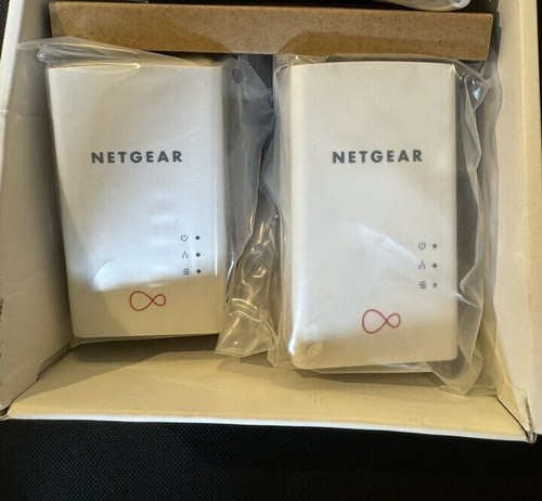 NETGEAR PL1000-100UKS PL1000 Ethernet Port -2 Pcs Internet Booster ...