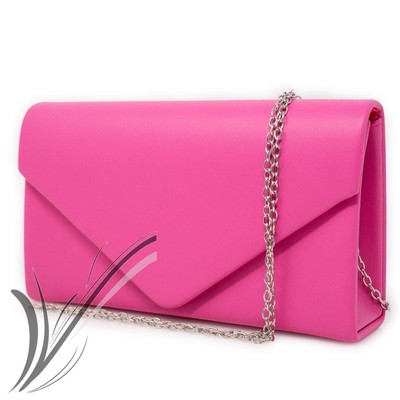 Pochette fucsia donna a busta ecopelle cerimonia clutch elegante ...