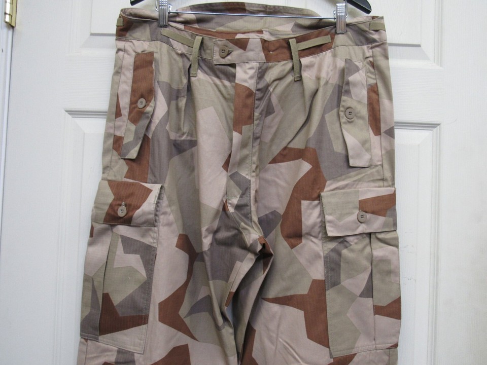 Swedish M90 Desert Camo Trousers Pants Combat M90K Desert Splinter ...