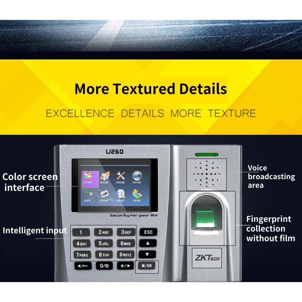 New U260 Fingerprint Identification ID/IC/ADMS Attendance Check in ...
