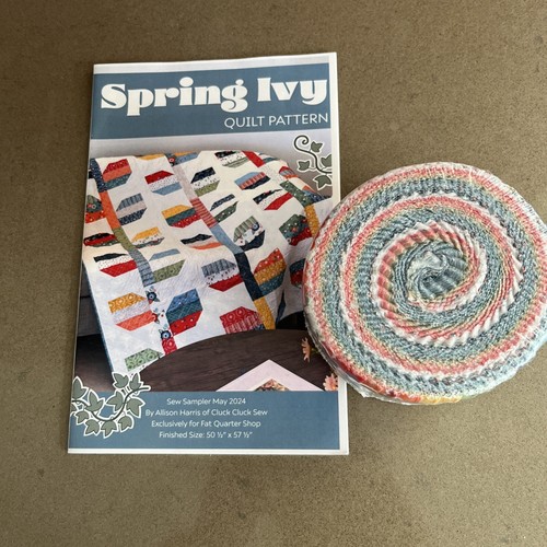 Sew Sampler May 2024 Spring Ivy Quilt Pattern w/ Clover & Dot Jr Jelly ...