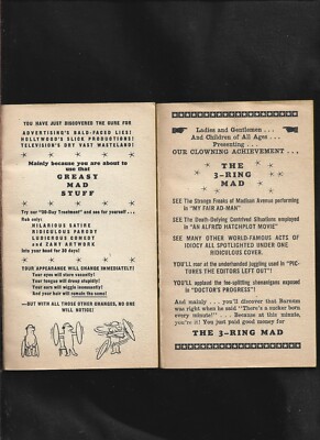 2 MAD PAPERBACKS (3-RING MAD/GREASY MAD STUFF) (FREE SHIP ON $15 ORDER ...