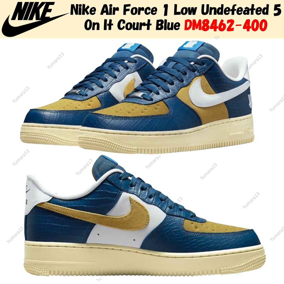 Nike Air Force 1 Low Undefeated 5 On It Court Blue DM8462-400 Men's ...