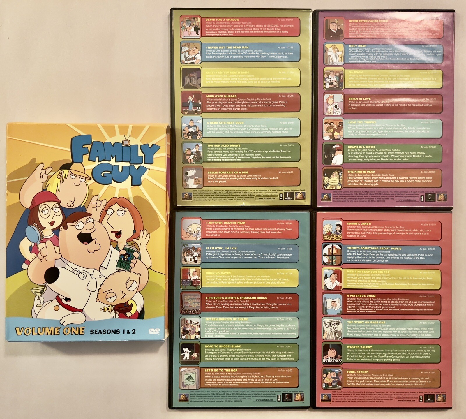 Family Guy - Volume One - Seasons 1 & 2 - 4 DVD SET | eBay