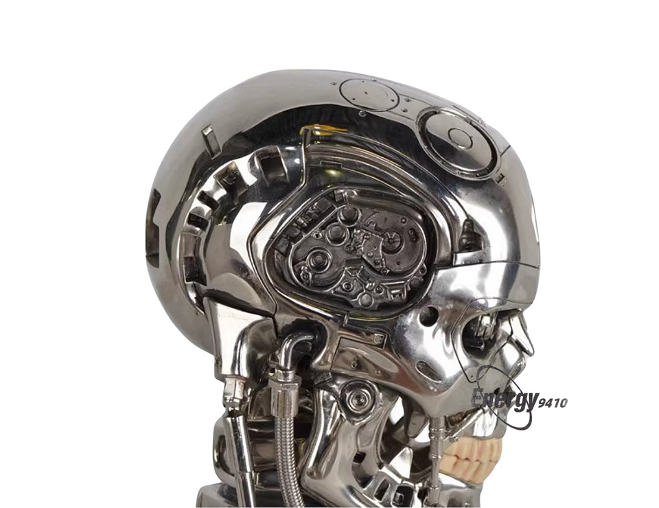 US STOCK !Terminator T2 Arnold T800 1:1 Bust Endoskeleton Skull Statue ...