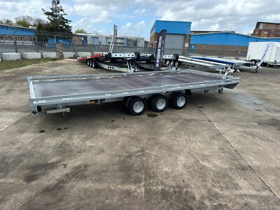 NEW FLATBED TRAILER 18ft x7ft 3500kg TRIPLE AXLE REMOVABLE SIDE RAIL 5 ...