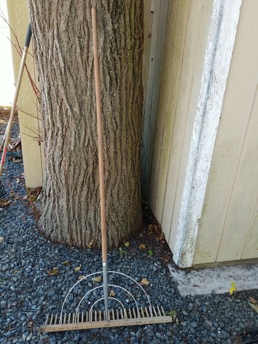 Vintage Wood and metal Farm Rake | eBay