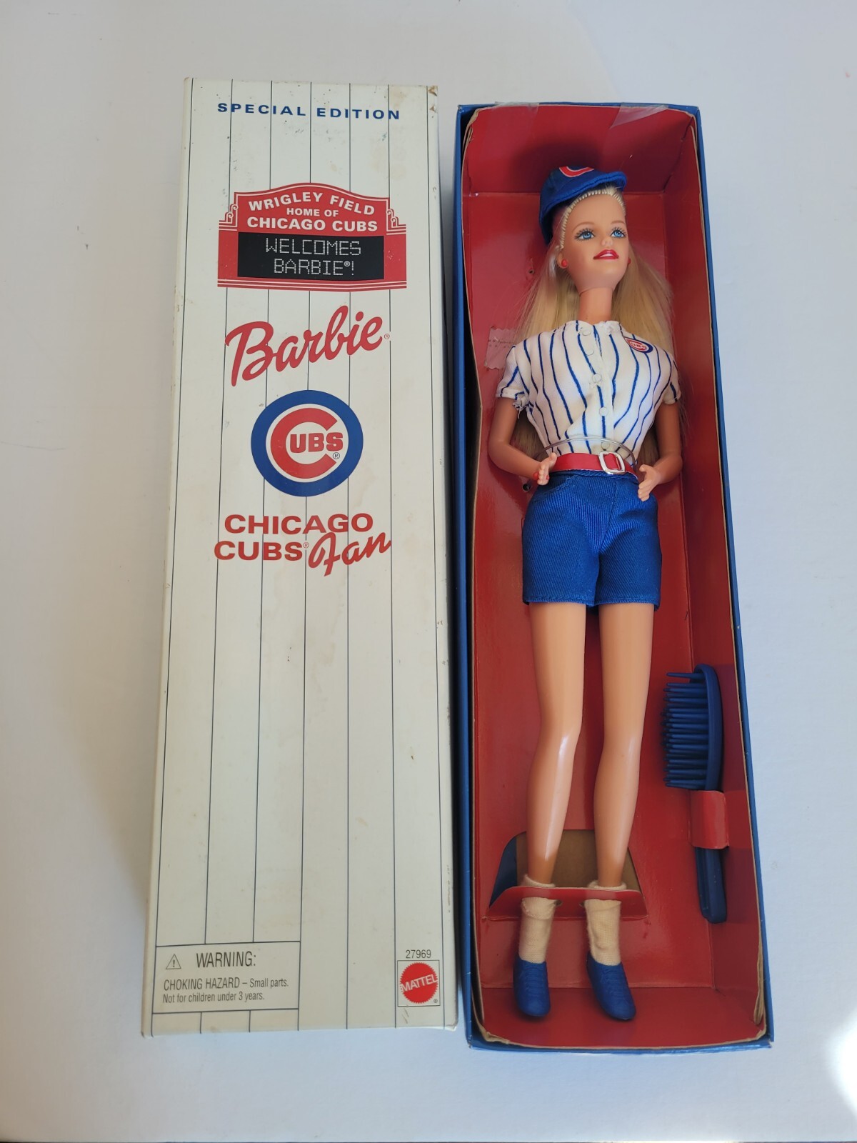 2000 Mattel Barbie Chicago Cubs Fan Fashion Doll #27969 (SGA Special ...