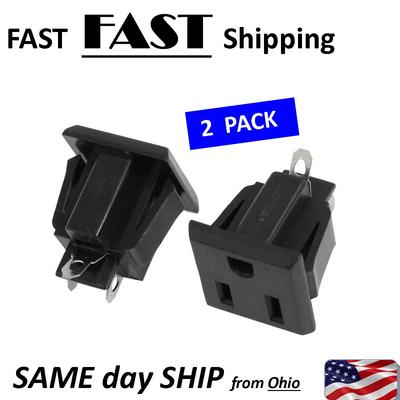 3 prong replacement socket - square replacement plug / socket part ...