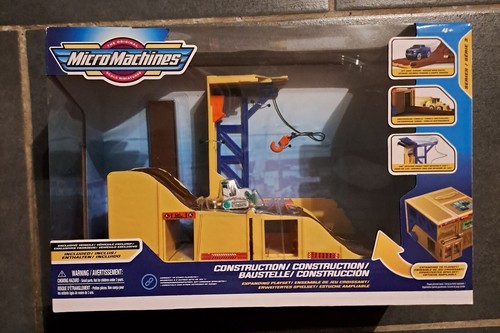 MicroMachines construction micro gas garage playset expanding hasbro ...
