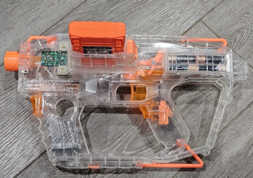 Nerf Modulus Evader Clear Blaster Gun With 8 dart Clip! | eBay