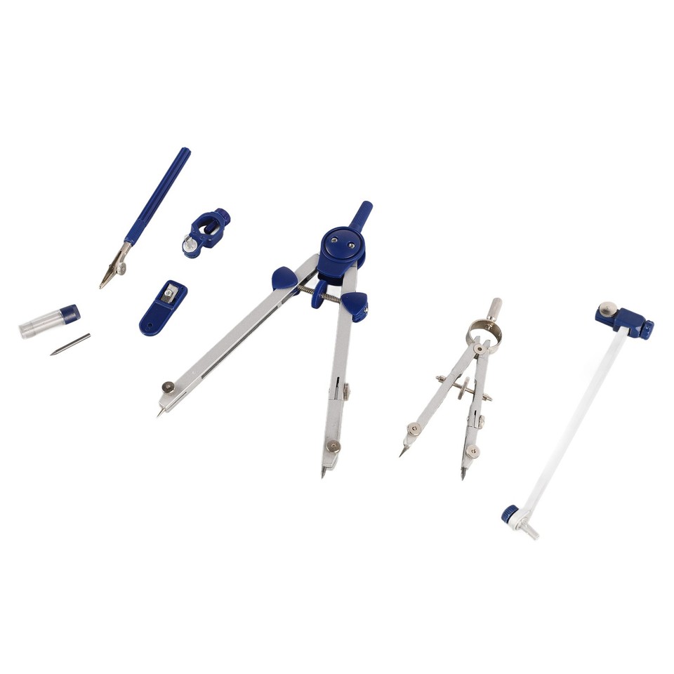 Math Compass Set Anti Impact Zinc Alloy Compass Set Professional For ...