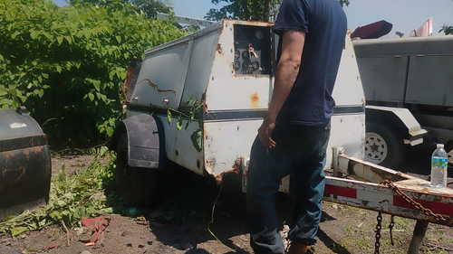 LeRoi Q185DJE Air Compressor 185 CFM Diesel Portable Towable – Jobsite Ready | eBay