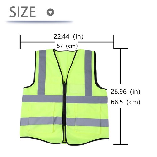 Multi-use Multicolor Reflective Vest Safety Security Waistcoat ...