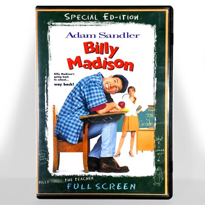 Billy Madison (DVD, 1995, Full Screen, Special Ed) Adam Sandler Josh ...