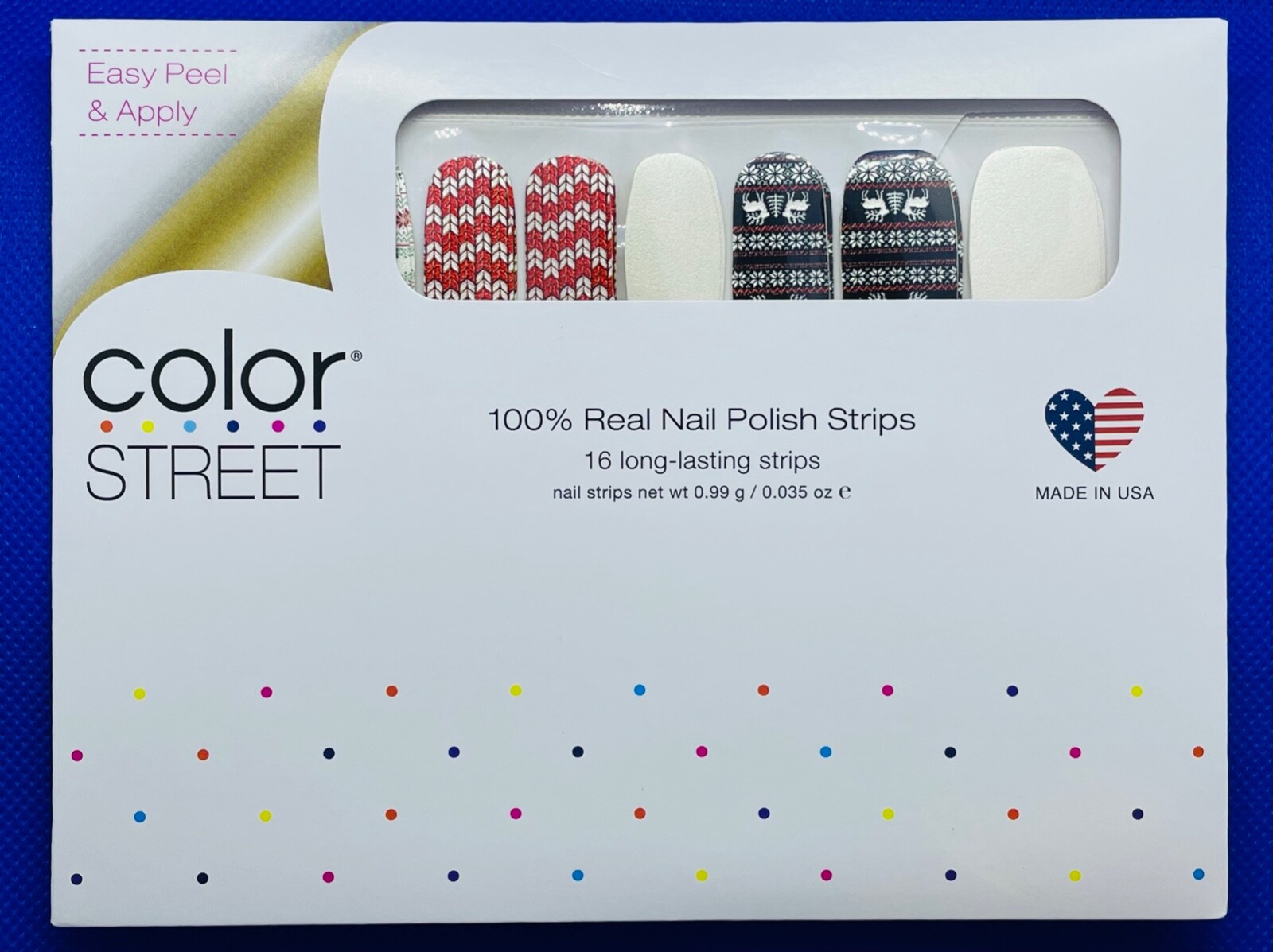 * COLOR STREET NAIL STRIPS *Fleece On Earth* Retired/HTF/Christmas* | eBay