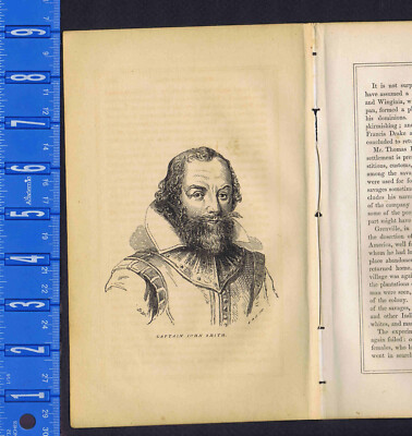 Captain John Smith, English Explorer, Jamestown Colony, Virginia- 1861 ...