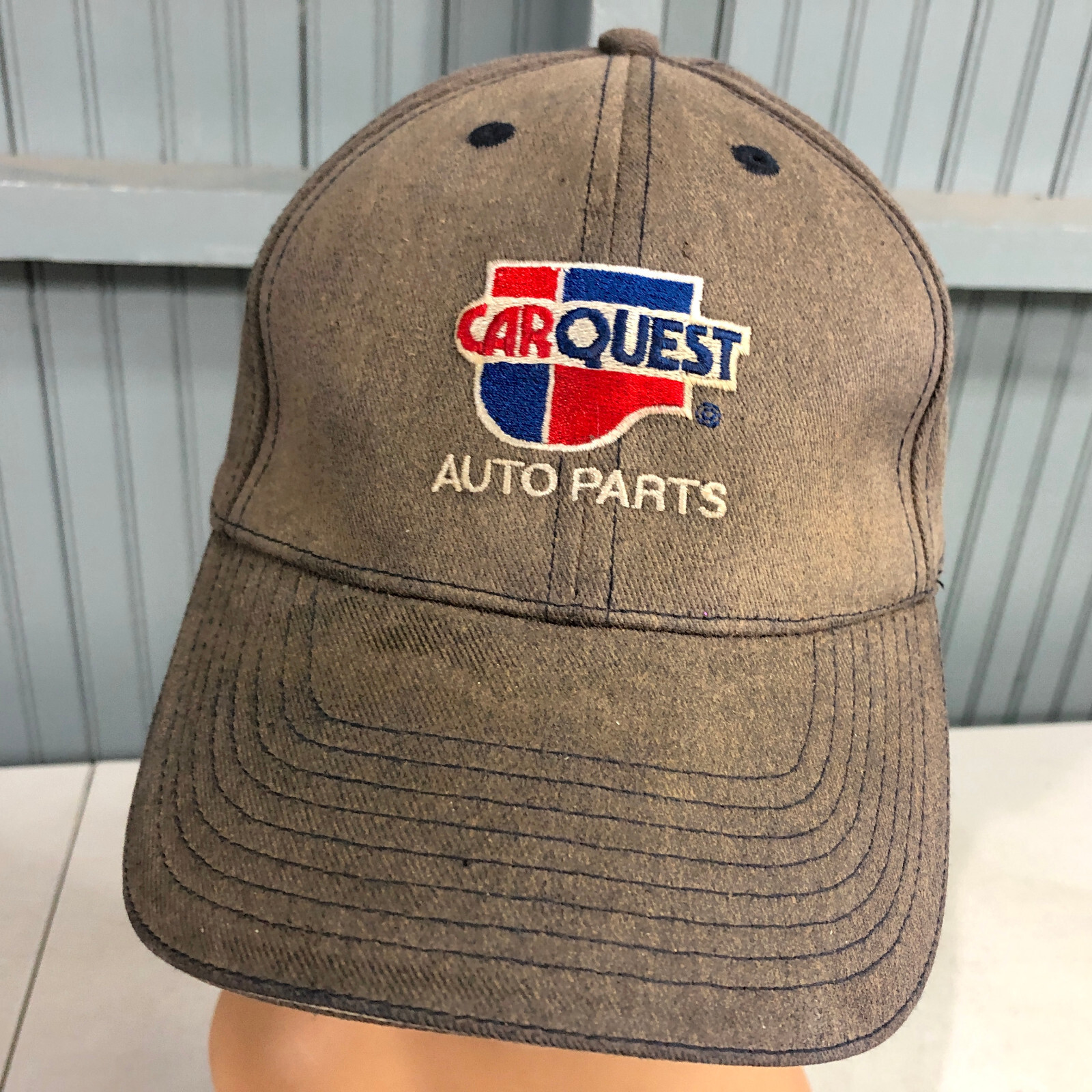 Carquest Car Quest Auto Parts Well Worn Discolored Strapback Baseball ...