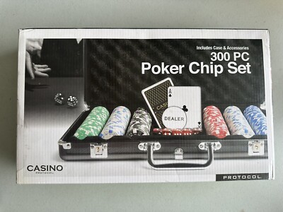 300 PC Poker Chip Set Casino PROTOCOL Hardcover Travel Case | eBay