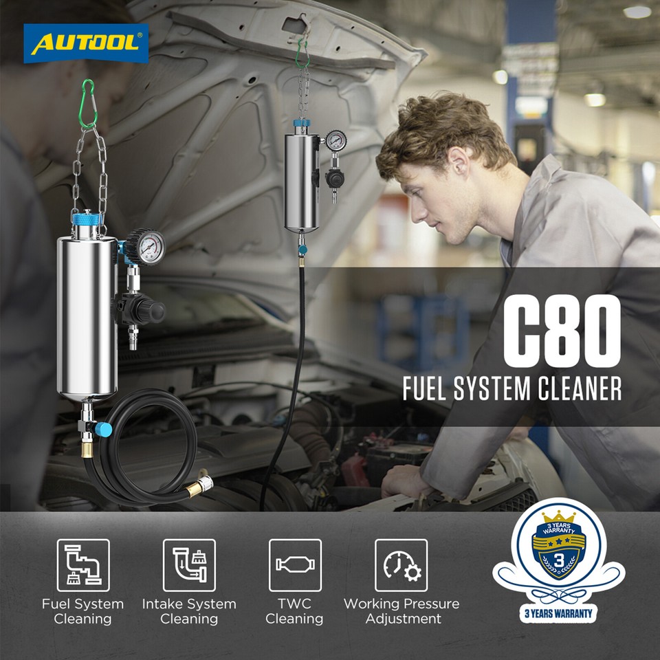 Fuel Injector Cleaner Kit Non-Dismantle Fuel System Cleaning Tool for ...