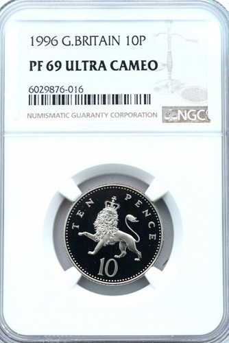 1996 10p Proof Coin Ten Pence NGC PF69 Great Britain Royal Mint | eBay