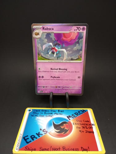 Rabsca 099/193 Paldea Evolved NM Holo Rare Pokemon Card | eBay