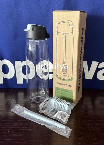 Tupperware Pure & Go Water Filter Bottle 25 oz/750 mL with Straw New in ...