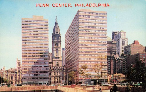 Philadelphia Pennsylvania Penn Center Vintage Standard Postcard ...