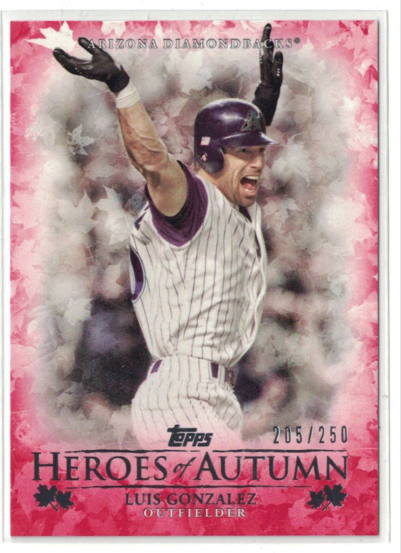 2017 Topps Update Series - Heroes of Autumn Red #HA-6 Luis Gonzalez ...