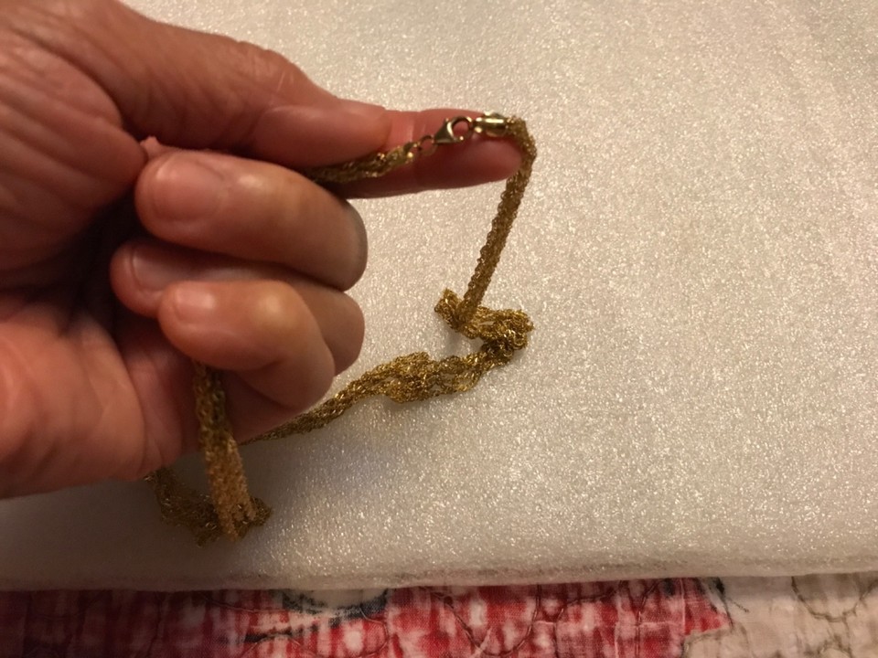 14K YELLOW GOLD LAYERED CHAIN NECKLACE 6.4 GRAMS 20 INCHES | eBay