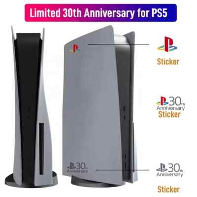 Gray 30th Annv PS5 Faceplate Cover Plate Shell - Disc Version for ...