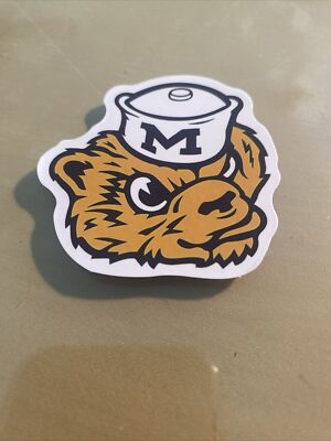 Michigan Wolverines - Die Cut Laminated Vinyl Sticker/Decal Throwback ...