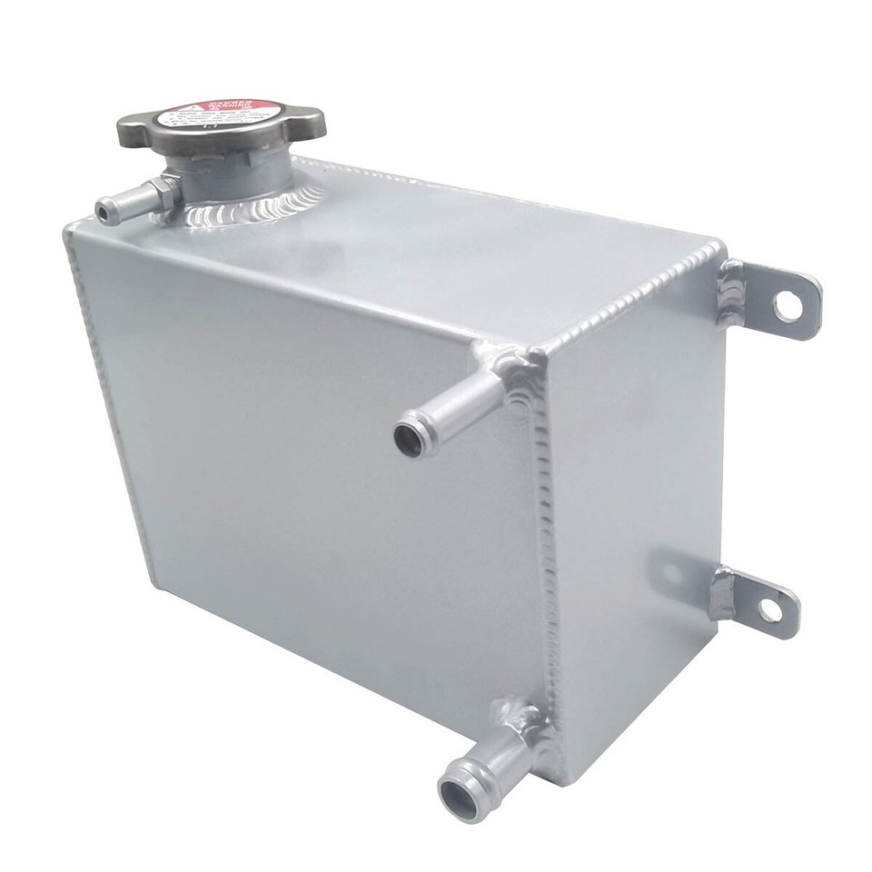 2L Universal Aluminum Radiator Coolant Overflow Reservoir Header Tank ...